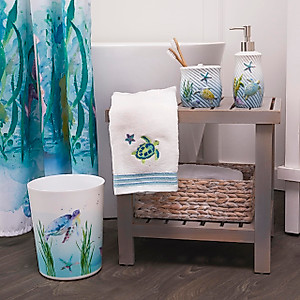 SKL HOME by Saturday Knight Ltd. Watercolor Ocean Wastebasket, Multi