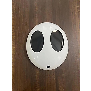 Shy Guy Mask Cosplay Resin White Mask Costume Accessories