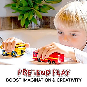 No Hole Bath Toys for Babies and Toddlers, Car Mold Free Bath Toys, Bath Toys no Mold for Tub, Beach, Pool, BPA-Free, Safe, Fun Infant Baby Bath Toys No Holes 0 1-3 6 12 18 Month