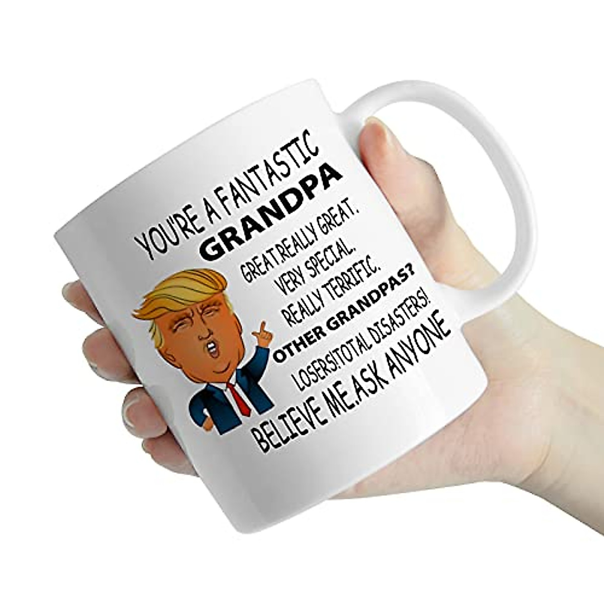 Funny Coffee Mug for Grandpa - You're A Fantastic Grandpa, Birthday Gifts for Grandfather, Thanksgiving Christmas Gifts for Papa, Retirement Gift for Grandpa, Inspirational Gifts for Grandpa