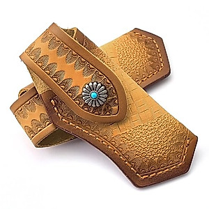 Leather Pouches Folding Sheath Folding Pouches Kitchen Accessories Leather Sheath Suitable For Everyday Use