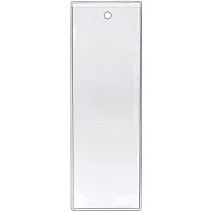 StoreSMART - Plastic Bookmark Covers/Holders with Tassle Hole - Clear Plastic - 10-Pack - BMK466C-10