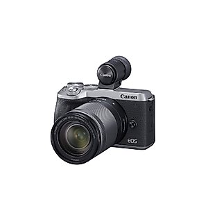 Canon EOS M6 Mark II (Silver)+Ef-M 18-150mm F/3.5-6.3 is STM + Evf Kit (Renewed)