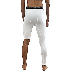 Jonscart One Leg Compression Tights Long Pants Basketball Sports Base Layer Underwear Active Tight