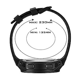 AVTREK Tactical Digital Watch-No App Pedometer Watch-Altimeter Barometer Compass Watch-LED Backlight-50M Waterproof-Outdoor Sports Watch for Men&Women-Walking/Running/Hiking(Black)