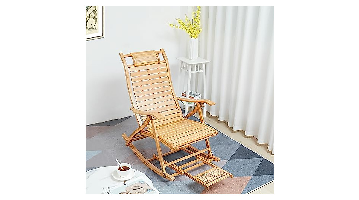 Ergonomic Bamboo Rocking Chair for Ultimate Relaxation