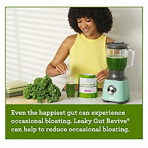 Amy Myers MD Leaky Gut Revive Powder for Leaky Gut Repair -L Glutamine, Slippery Elm -Supports Constipation, Diarrhea, Bloating, Heartburn, SIBO -Licorice & Marshmallow Root - Unflavoured-6.30 Oz