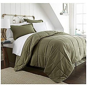 ienjoy Home Bed in a Bag, Queen, Sage, 8 Piece