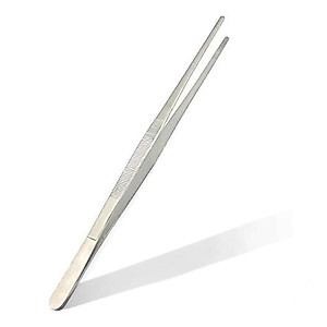 PRECISE CANADA: (Huge TWEEZER) Thumb Dressing Forceps 18" Long TWEEZER, Silver, Serrated