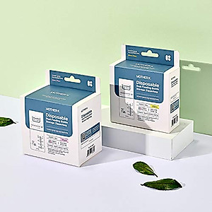 MOTHER-K Breast Milk Storage Bag, Doubled-Sealed for Freezing, Can be used Baby bottle liners (8oz, 50 Counts)