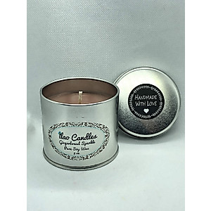 Gingerbread Sparkle 8 oz Tin Jar Pure Soy Wax Candle | Hand Poured in the USA