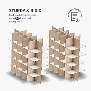 ZOBER Christmas Ornament Storage Box - Stores 80 Ornaments W/Dividers - Christmas Ornament, Figurines, and Accessory Storage Containers - Side Pocket, Card Slot, Durable - Red