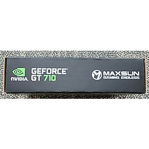 maxsun GEFORCE GT 710 2GB Low Profile Ready Small Form Factor Video Graphics Card GPU Support DirectX12 OpenGL4.5, Low Consumption, VGA, DVI-D, HDMI, HDCP, Silent Passive Fanless Cooling System