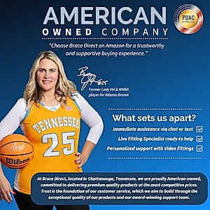 Brace Align Semi-Rigid Ultra Active Ankle Brace- Hinged Ankle Stabilizer, Protection and Support for Sprains, Volleyball, Basketball, Tennis, Sports Injury- Left or Right Foot- PDAC L1906