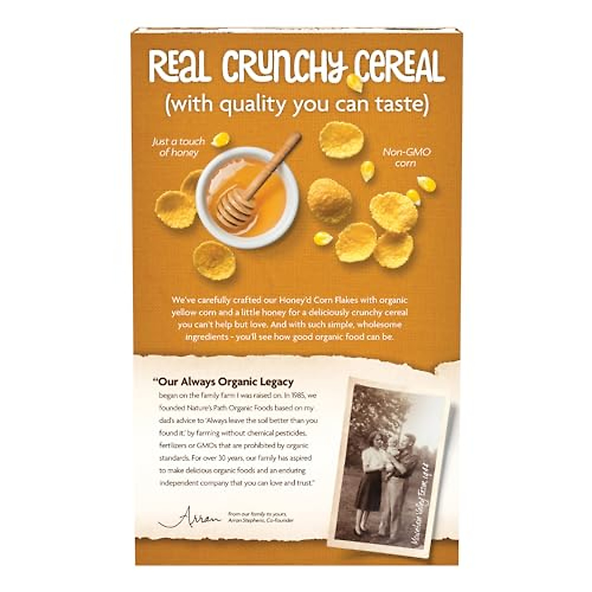 Nature's Path Organic Honey'd Corn Flakes, 10.6 Ounce (Pack of 1)
