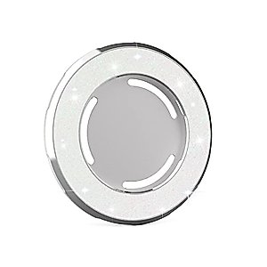 ROMSEA Glitter Compatible with Magsafe Socket Base Removable and Wireless Charging Compatible 【Base Only】 Works with Socket Grip, Phone Ring Holder Compatible with iPhone 14/13/12,Glitter White.