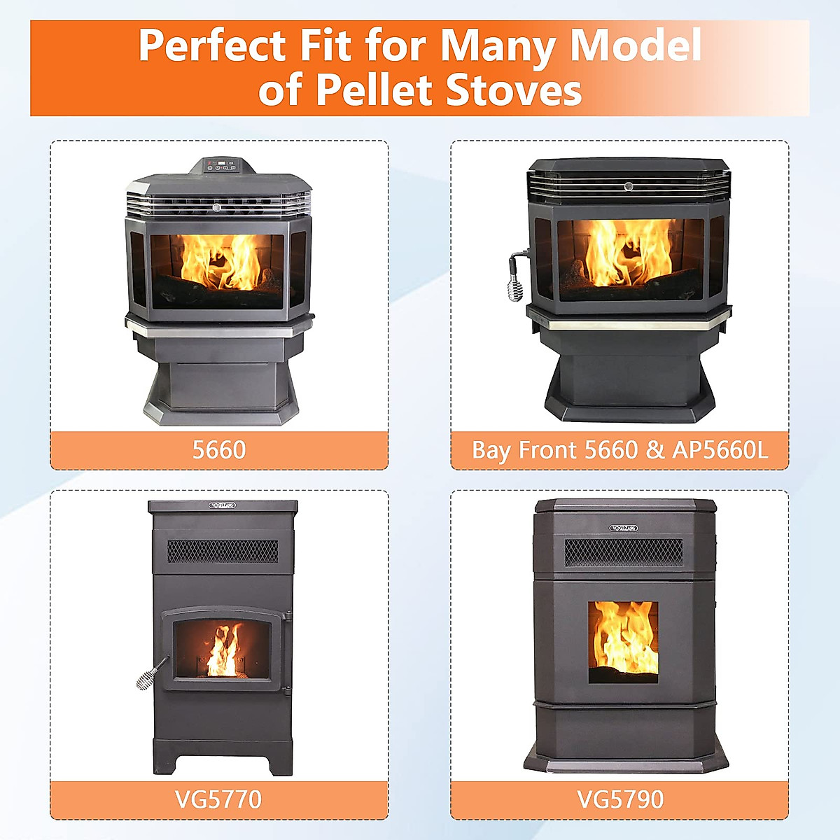 Criditpid Replacement 80622 Convection Blower Fan for Vogelzang VG5790, VG5770 Pellet Stove, US Stove & USSC Bay Front 5660, Ashley AP5660L Pellet Stove.