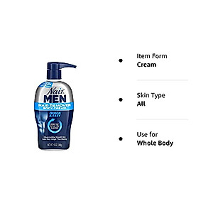 Nair Hair Remover Men Body Cream 368 ml Pump by Nair