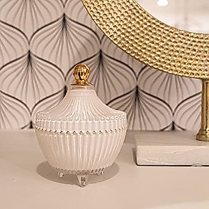 BRIGANTI Natural Soy Wax Scented Candles (Vanilla Cupcake: Vanilla/Bourbon/Buttercream/Cake) Long Lasting Candles Hand Poured in Elegant White Glass Jar, Clean Burning Aromatherapy for Home