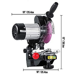 Mophorn Chainsaw Sharpener 230W, Professional Multi-Angle Adjustable Chain Grinder 3000RPM, Electric Chainsaw Blade Sharpener for 1/4" to 2/5" Chains