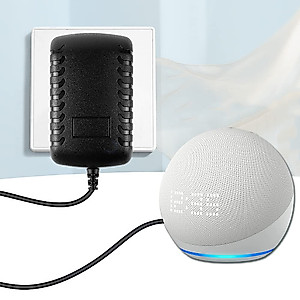 Qjin Power Cord for Echo Dot 5th Gen, Dot 4th Gen, Dot 4/5th Gen with Clock, Dot 4/5th Gen Kids, Echo Pop, Echo Spot 15W Replacement Charger Adapter