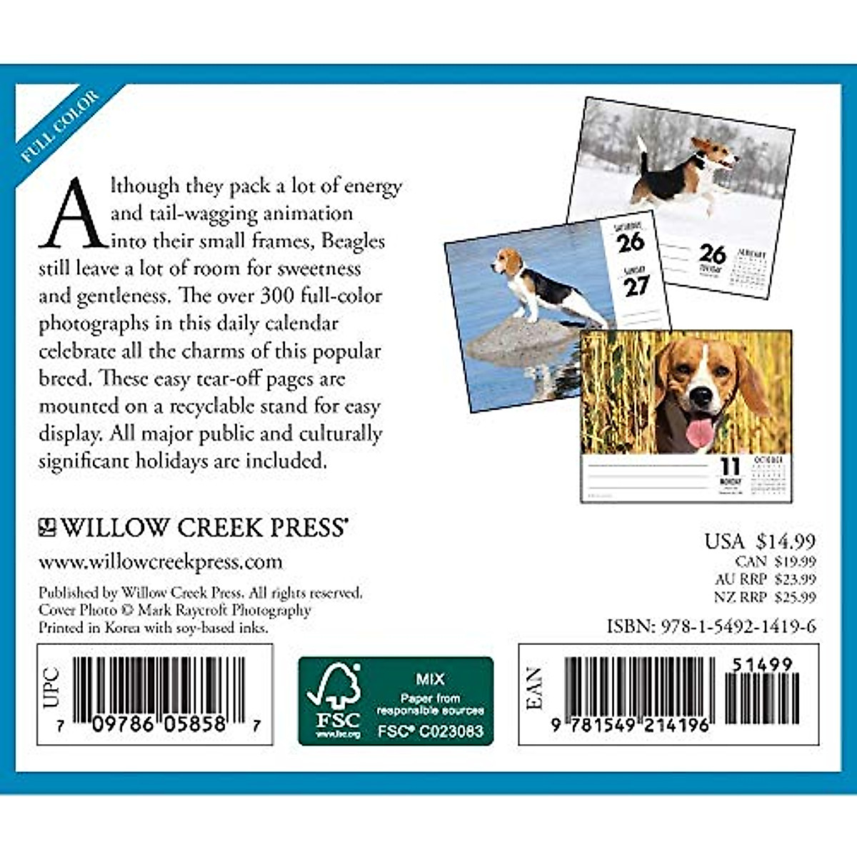 Just Beagles 2021 Box Calendar (Dog Breed Calendar)