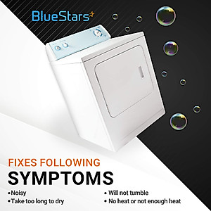 BlueStars 4392067 Dryer Repair Kit - For Whirlpool Cabrio Duet Maytag Bravos XL Kenmore Elite Dryer AP3109602 PS373088 80047 587637 - Includes WPW10314173 Drum Roller 661570V Belt 279640 Idler Pulley