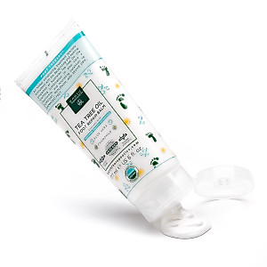 Earth Therapeutics Tea Tree Oil Foot Balm – Australian Tea Tree Oil w/Aloe Vera & Chamomile – Hydrates, Softens & Conditions Dry Cracked Feet, Heel and Calluses – Soothe Irritated Skin – 6 Ounces