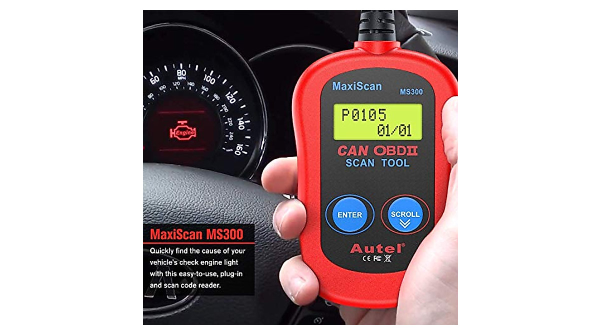 Autel MS300 OBD2 Scanner - Clear Check Engine Light Fast