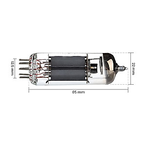 2PCS Audio 6P1-J Electron Amplifier Valve Tube Replace 6N1N/6N2/6H2N/6H2 Vacuum Tube Valve AMP Speaker Sound Upgrade (Color : 2PCS)