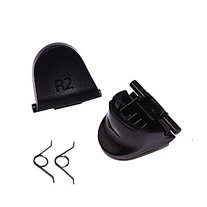 Yosikr Thumbsticks Joystick for Playstation 4 PS4 Controller with Cross Screwdriver + L2 R2 L1 R1 Trigger Replacement Parts + ABXY Bullet Buttons + D-pad + Small Spring (Balck)