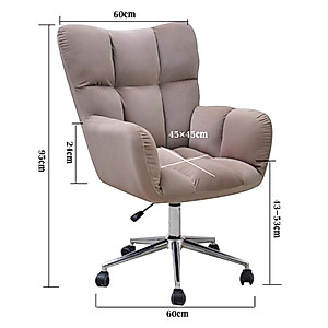 Computer Chair, Executive Computer Swivel Lounge Chair Adjustable Rolling Desk Chair with Casters for Teens Adults Bedroom Study Room (Color : #3)