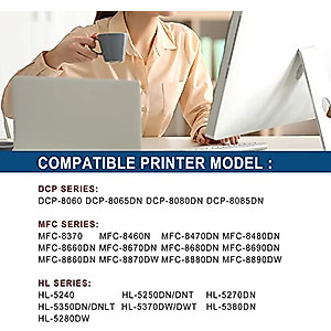 2 Pack TN-620 TN620 Black Toner Cartridges Replacement for Brother MFC-8370 8460N 8470DN 8660DN 8480DN 8880DN 8670DN 8860DN 8680DN 8690DN 8890DW 8870DW DCP-8060 8065DN 8080DN 8085DN Printer.