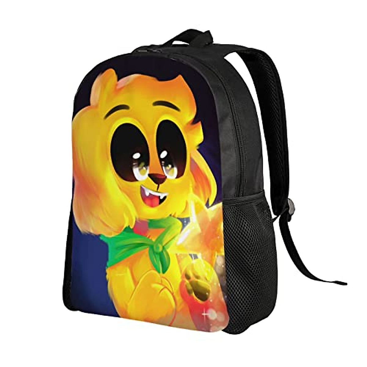 Hei Bai.JZQ Outdoor Durable Multifunction Casual Canvas Bag Cartoon Backpack Daypack Bookbag