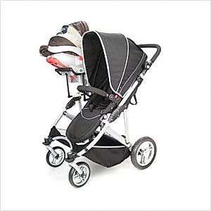 StrollAir Universal Car Seat Adapter High for My Duo Stroller, Black