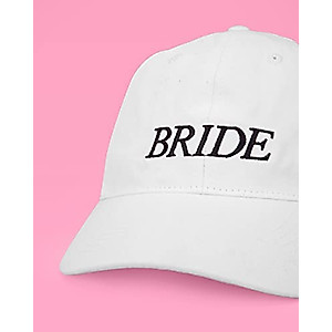 xo, Fetti Bride Baseball Hat Bachelorette Party Decorations White | Bride to Be Gift, Engagement Party Supplies, Cool Bride