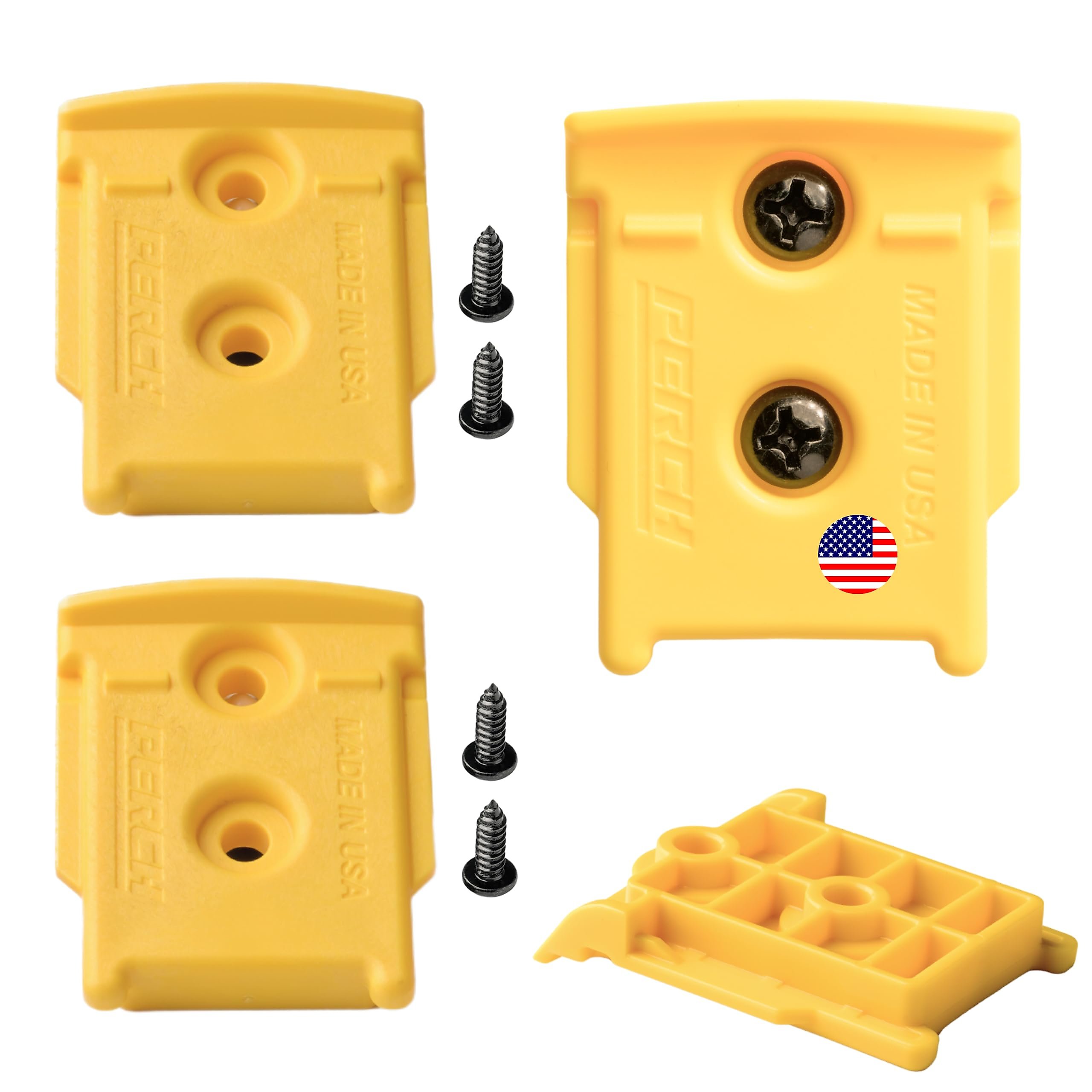 3 Pack Tool Holder Wall Mount for DeWalt 20v/60v Cordless Tools - Snap Fit Drill Holder Wall Mount for DeWalt Tool Hanger with 6 Screws - Easy to Install, Screw in and Lock