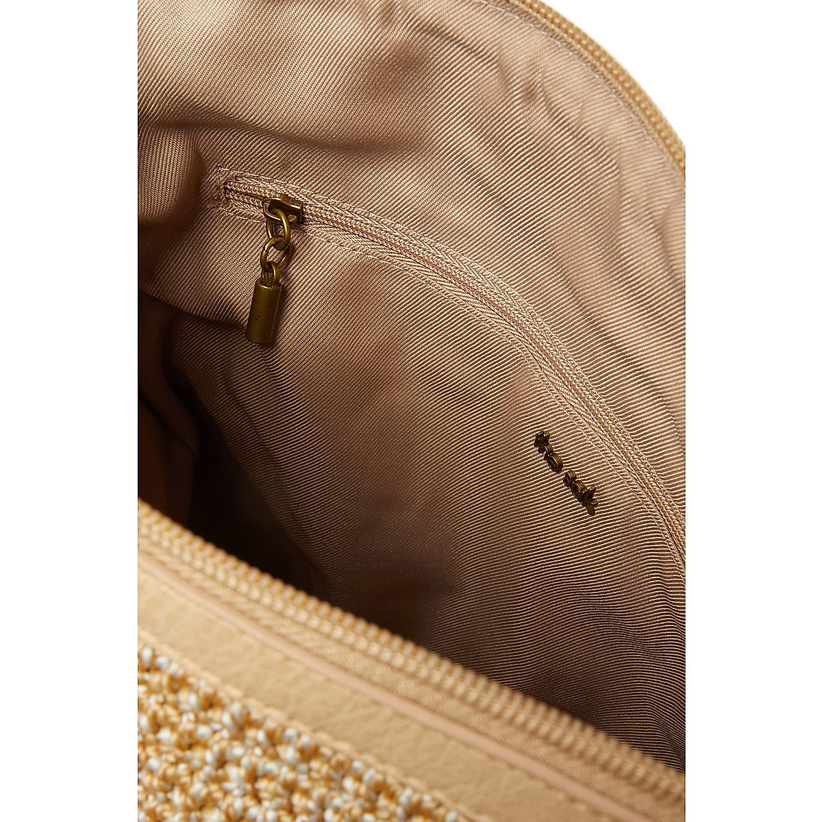 The Sak Lucia Crossbody Bag in Crochet, Convertible Purse with Adjustable Shoulder Strap, Bamboo Static