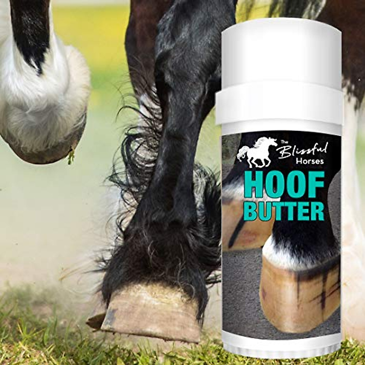 The Blissful Horses Hoof Butter All Natural Support for Your Horse's Hooves, 2-Ounce