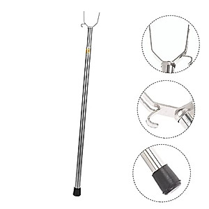 DOITOOL Outdoor for Reach Ceiling Stick Retractable Rod Telescoping Indoor Extending Inch Reaching Wardrobe Hook Long Clothing with Pole Shelf Clothes Adjustable Clothesline Bar
