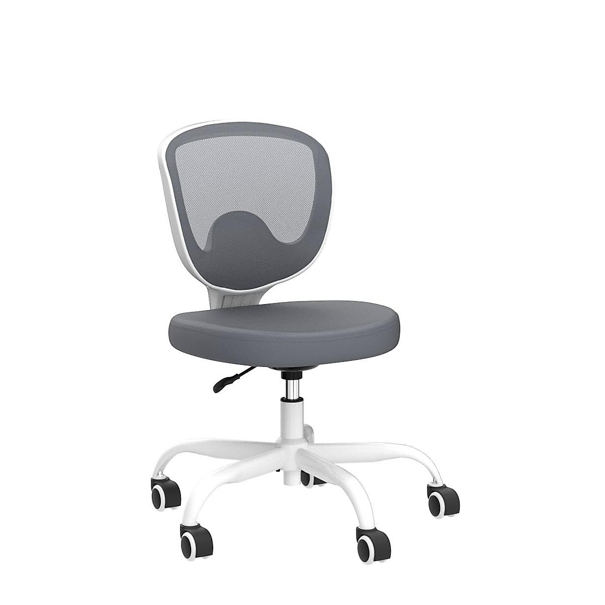 Primy Kids Desk Chair, Ergonomic Children Study Computer Chair Adjustable, Breathable Mesh Office Chair with Wheels, Armless Rolling Swivel School Task Chair for Boys Girls Age 4-12 in Home Bedroom