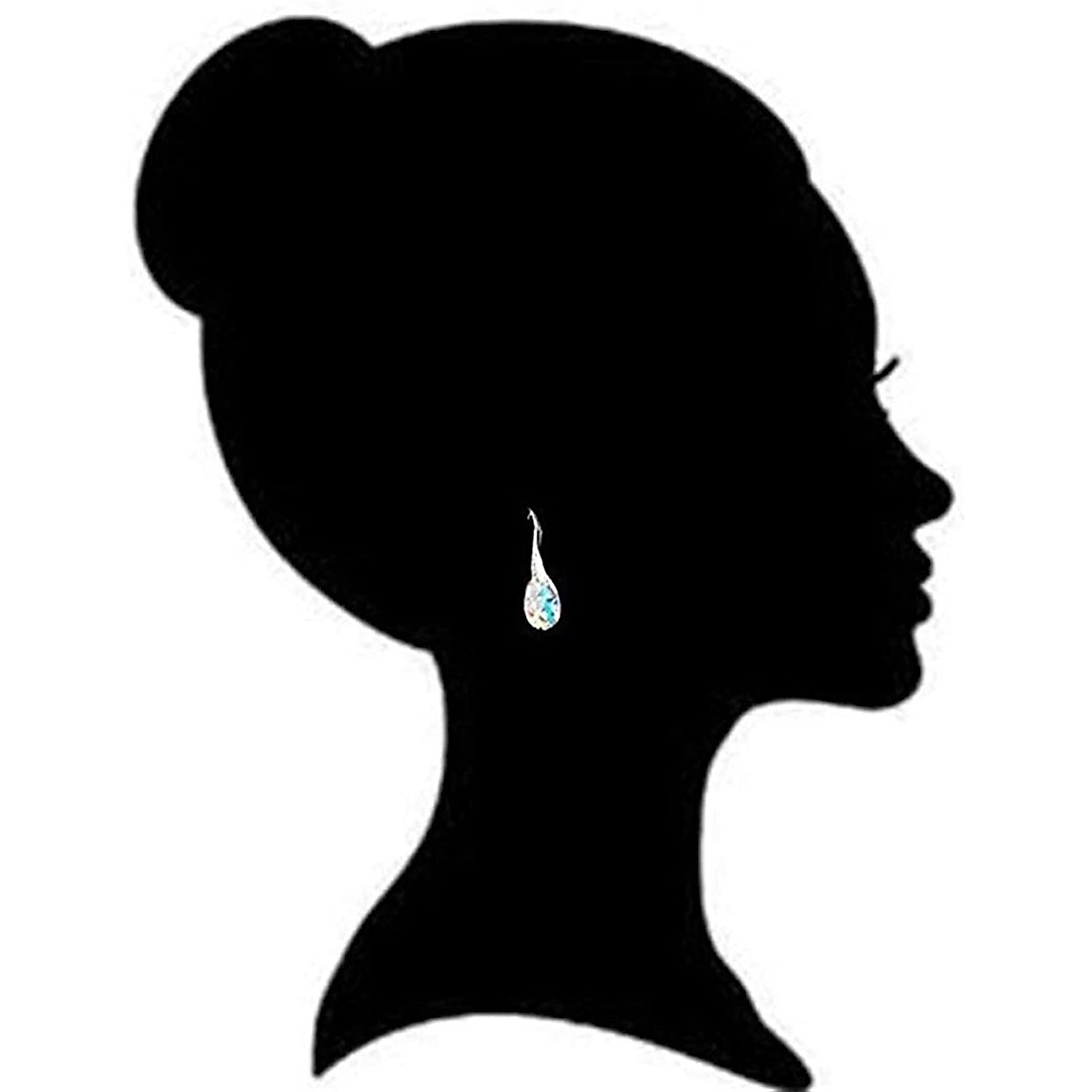 Dangle Earrings for Women Crystal Dangle Drop Earrings Colorful Crystal Earrings for Girls Professional and Fashion