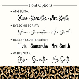 Personalized 40 oz Tumbler With Handle And Straw Lid Cheetah Print Glitter - Leopard Print Stainless Steel Insulated Travel Mug – Tumbler Gift For Women Mom Friend Teacher Nurse Her Birthday Christmas