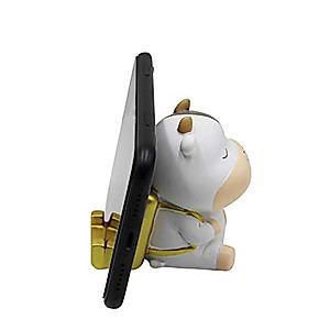 Cute Cartoon Phone Holder Stand Desk Animal Cow Cellphone Stand Mount Home Office Decoration Gift for Girls Kids Women