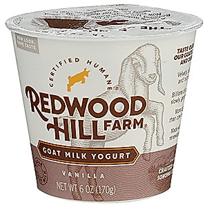 Redwood Hill Goat Milk Yogurt, Vanilla, 6 oz