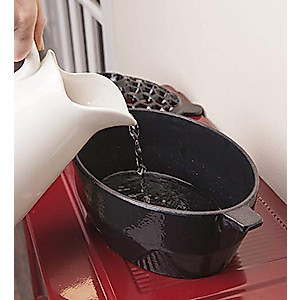 Plow & Hearth 33884-BK Steamer, 12.01 x 9.69 x 5.2 inches, black