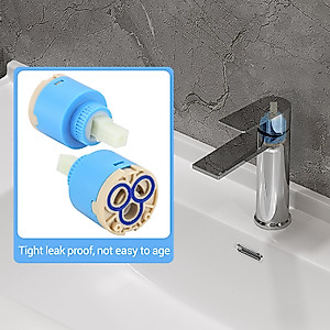 Diameter 35mm Ceramic Faucet Cartridge Replacement for Single Handle Kitchen Basin Shower Faucet Part, Ceramic Faucet Valve