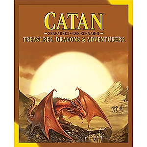 CATAN Treasures, Dragons and Adventurers Scenario Expansion - Strategy Board Game, Family Game for Kids & Adults, Ages 12+, 3-4 Players, 60-180 Minute Playtime, Made by CATAN Studio