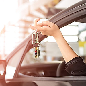 GALPADA Feng Shui Coins Gourd Keychain: Bring Wealth and Good Luck Keychain, Retro Chinese Keychain Decorative Pendant, 12 Zodiac Brass Keychain (Horse)