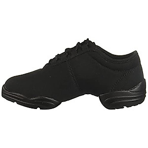 Capezio unisex-adult Black Canvas Dance Sneaker, 7 M US